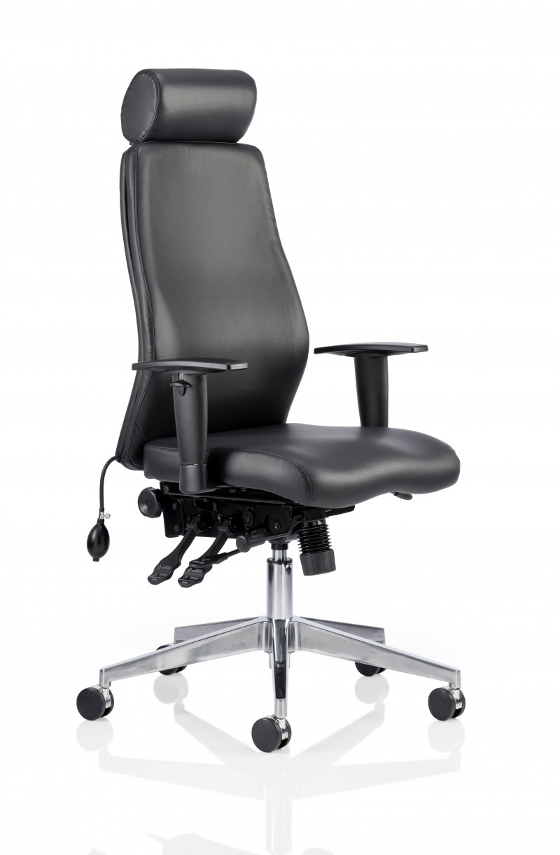 Holborn Ergonomic Leather Office Chair – Unique Postural Solutions